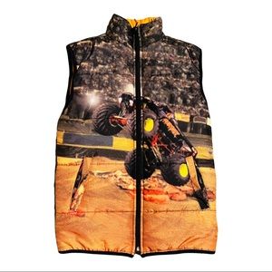Monster Jam | Jackets & Coats | Monster Jam Puffer Vest Youth 4 Mint ...
